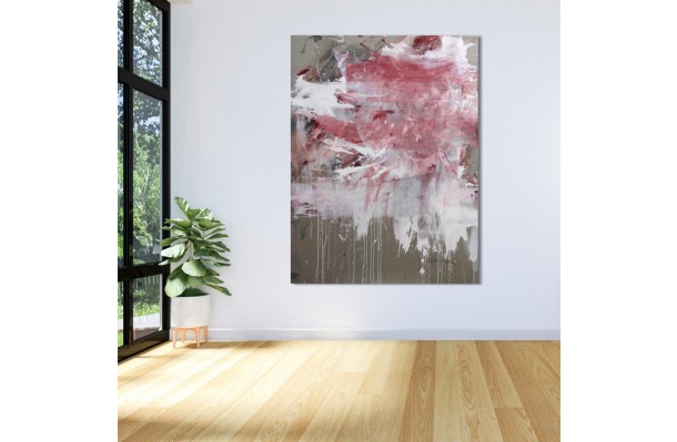 Pink Noise (Abstract Expressionism) | Ideelart